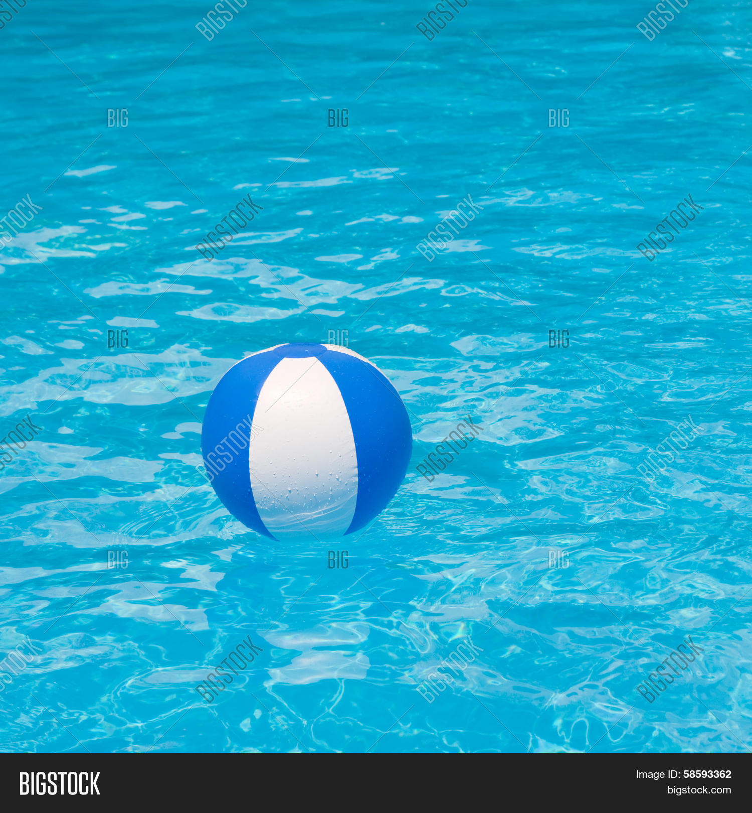 White Blue Beach Ball Image & Photo (Free Trial) | Bigstock