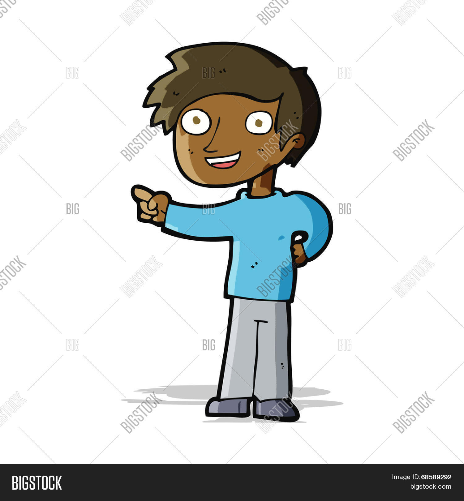 Cartoon Man Pointing Image & Photo (Free Trial) | Bigstock