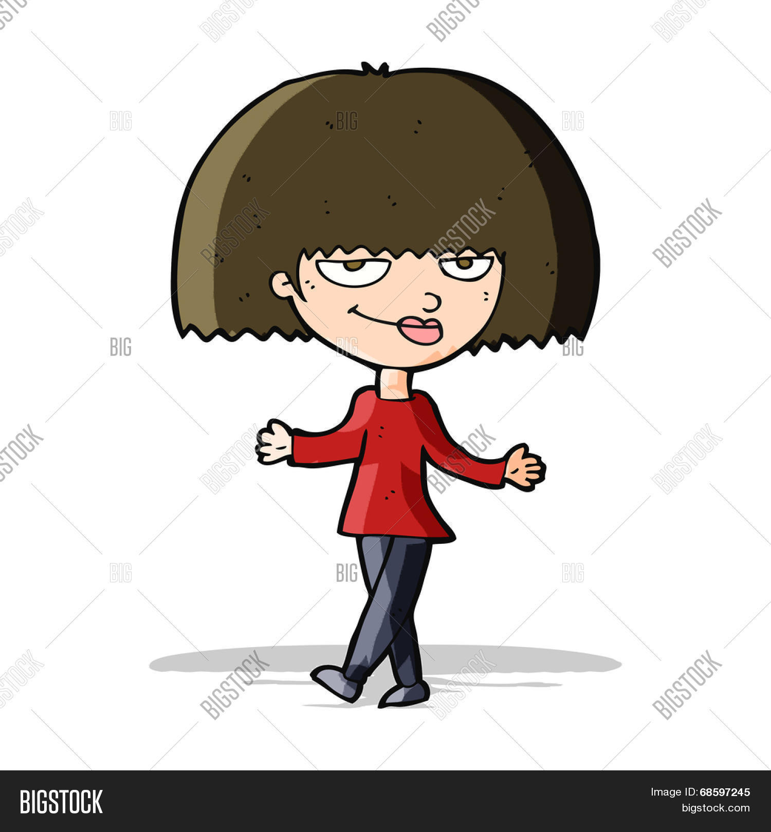 Cartoon Smug Looking Image & Photo (Free Trial) | Bigstock