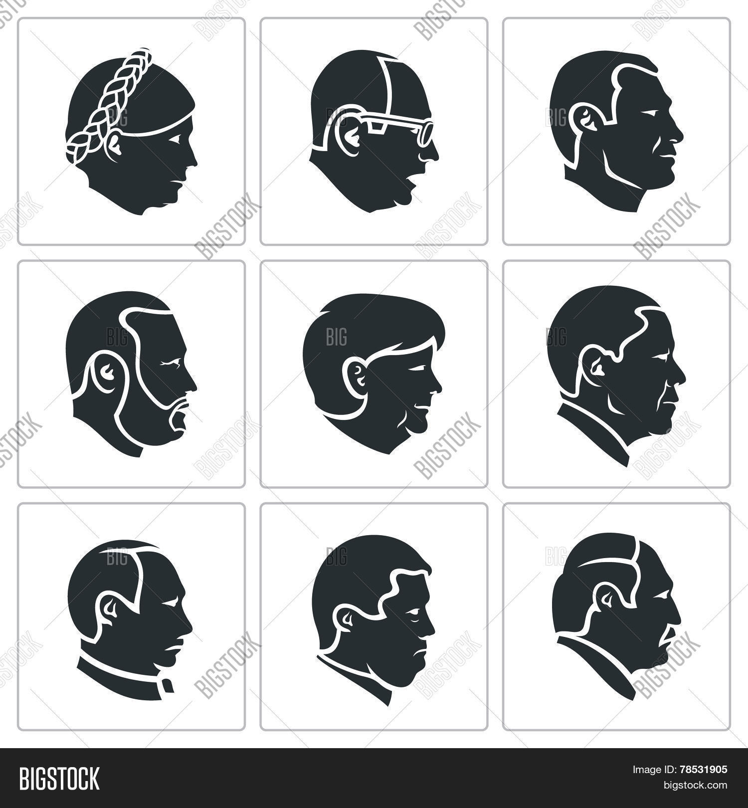 People Head Vector Vector & Photo (Free Trial) | Bigstock