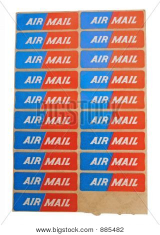 Air Mail Stickers Image & Photo (Free Trial) | Bigstock