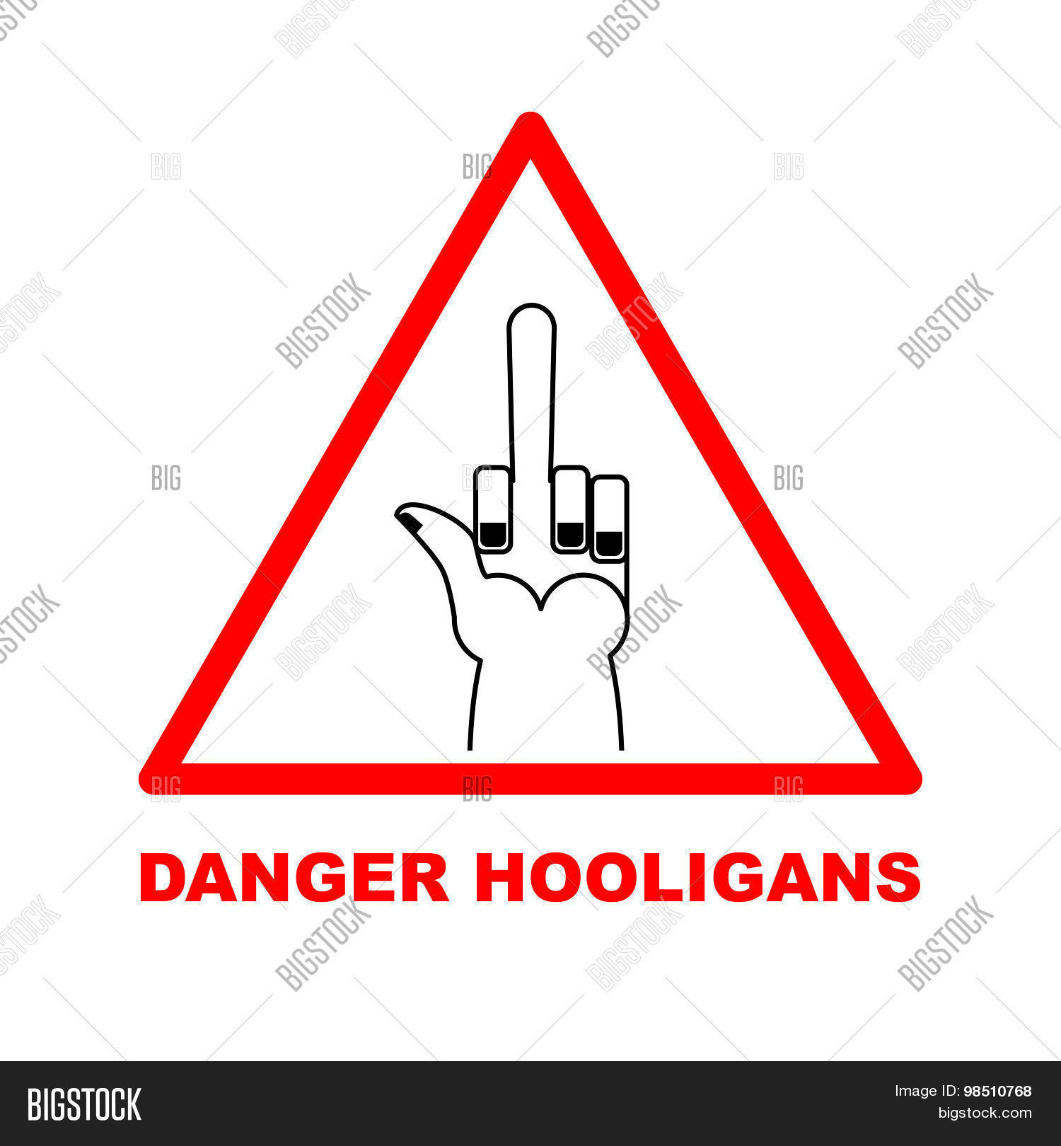 Danger Sign. Red Vector & Photo (Free Trial) | Bigstock