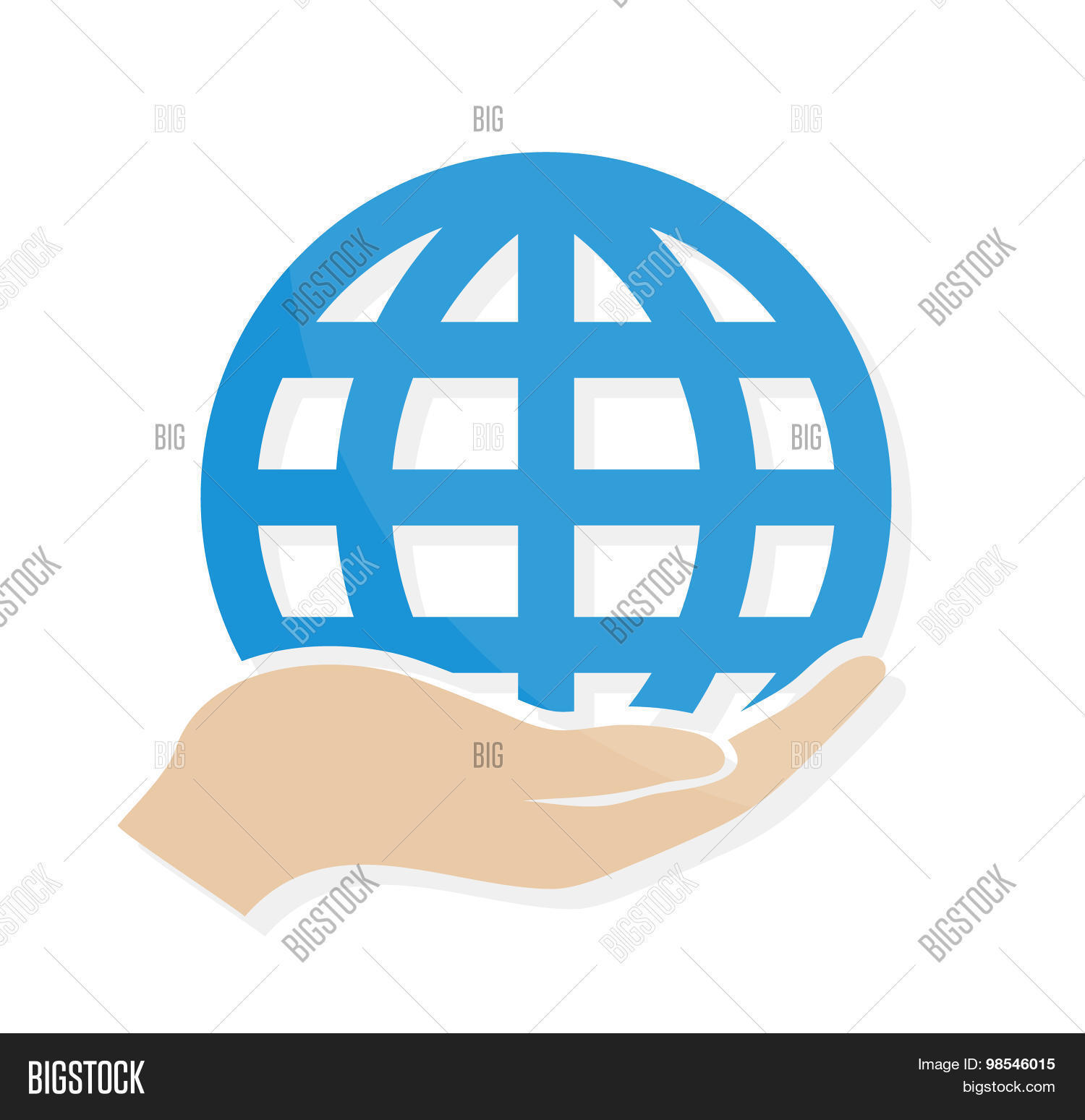 Earth Hand Logo Icon Vector & Photo (Free Trial) | Bigstock