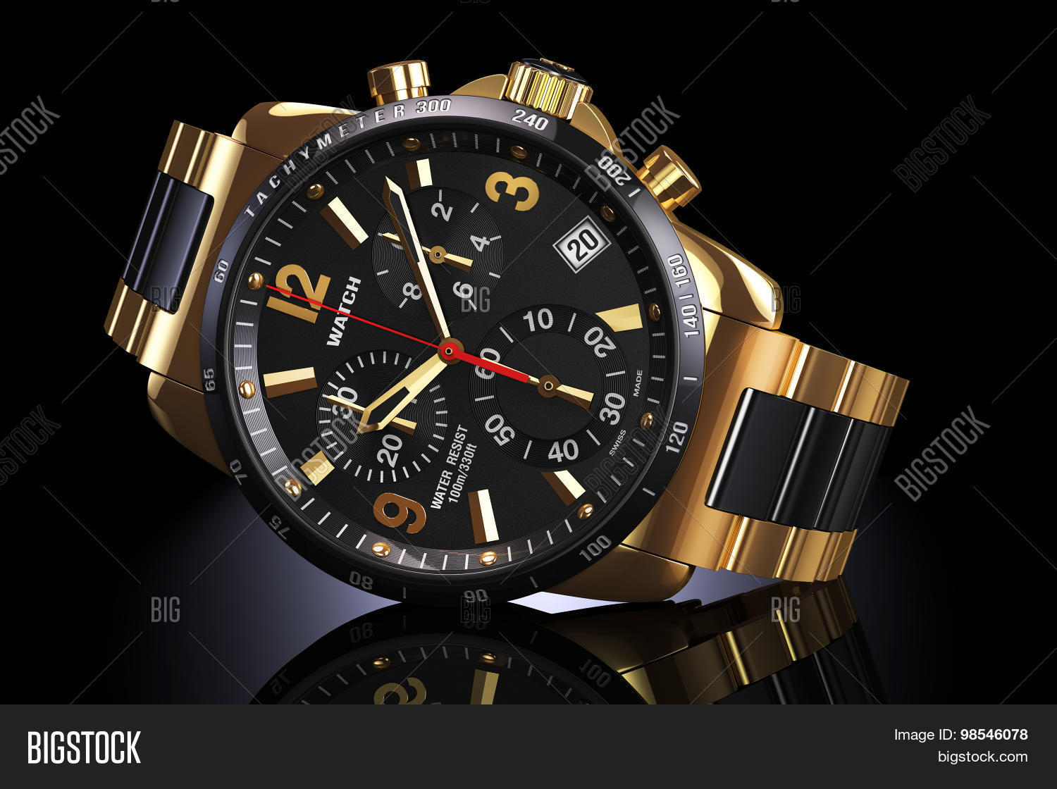 Golden Wrist Watch Image & Photo (Free Trial) | Bigstock