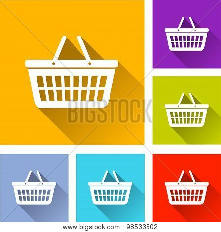 Basket Icons Vector & Photo (Free Trial) | Bigstock