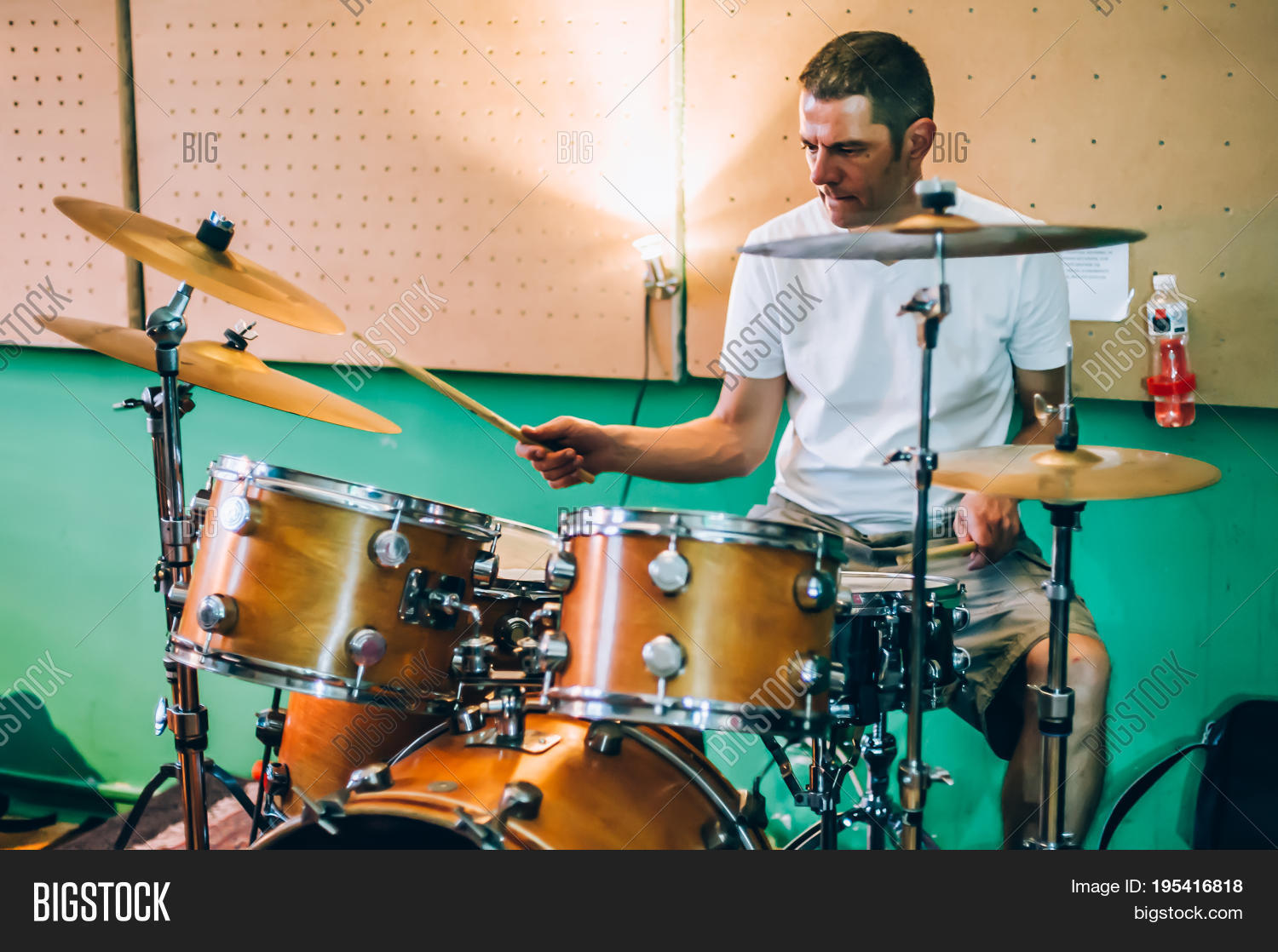 Behind Scene. Drummer Image & Photo (Free Trial) | Bigstock