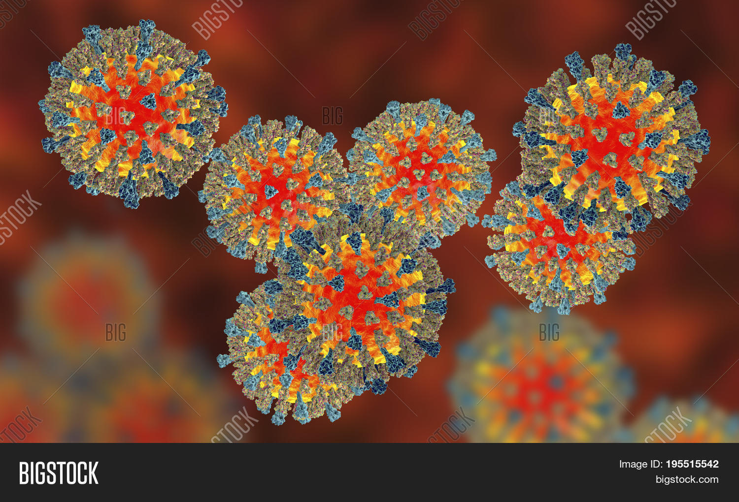 Measles Viruses. 3D Image & Photo (Free Trial) | Bigstock
