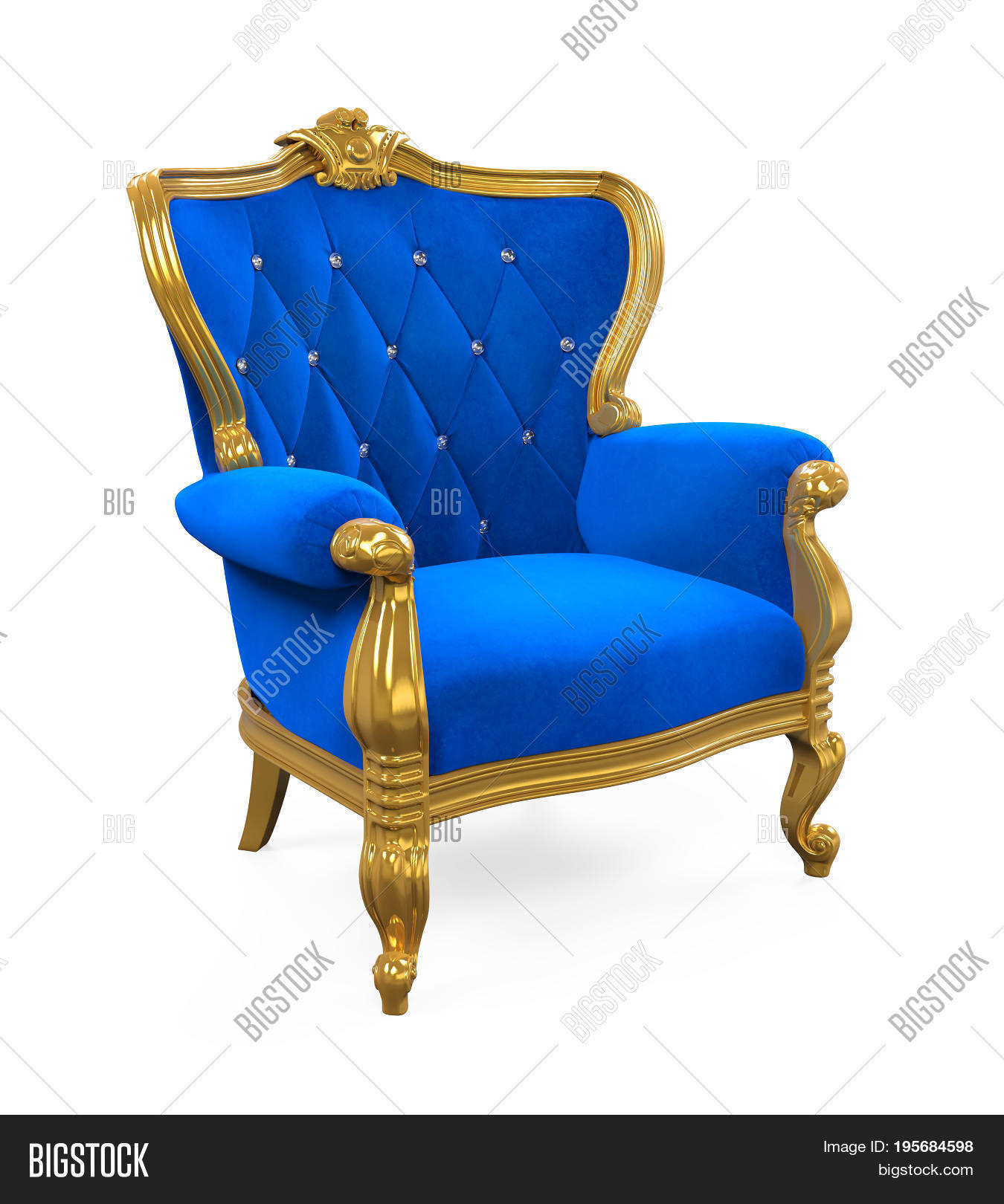 Blue Throne Chair Image & Photo (Free Trial) | Bigstock