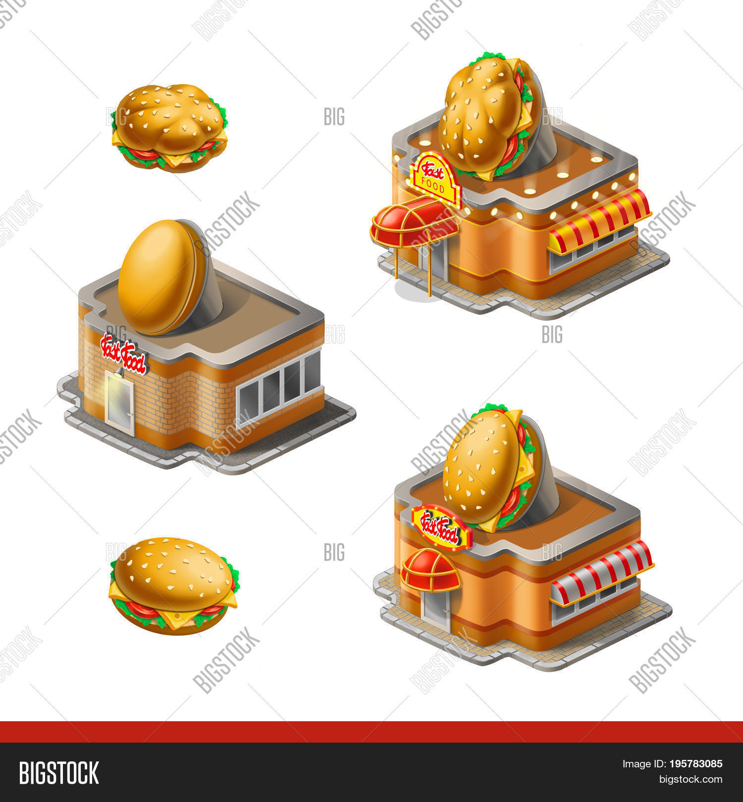 Set 3D Isometric Image & Photo (Free Trial) | Bigstock