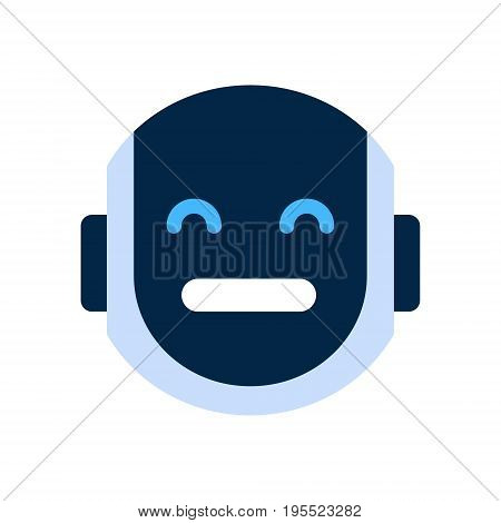Robot Face Icon Sad Vector & Photo (Free Trial) | Bigstock