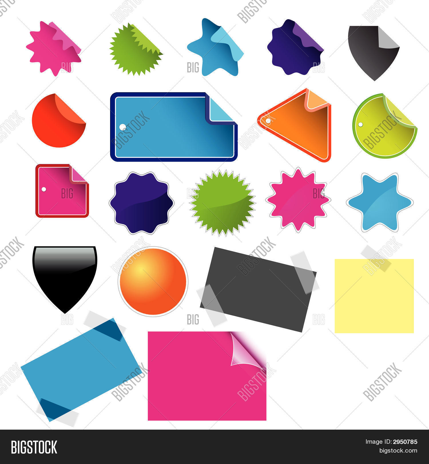 Tag Sticker Vector Vector & Photo (Free Trial) | Bigstock