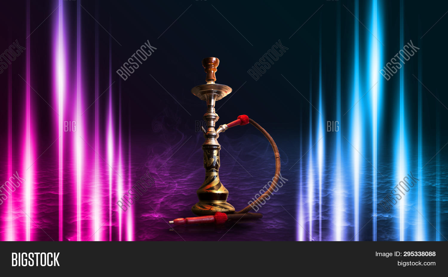 Hookah Smoking On Dark Image & Photo (Free Trial) | Bigstock