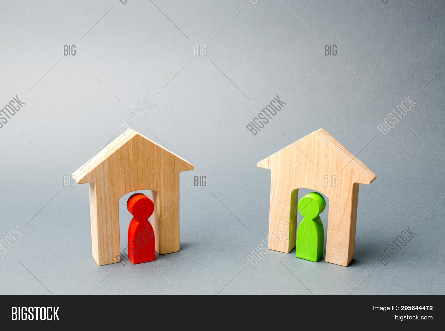 Two Wooden Houses Image & Photo (Free Trial) | Bigstock