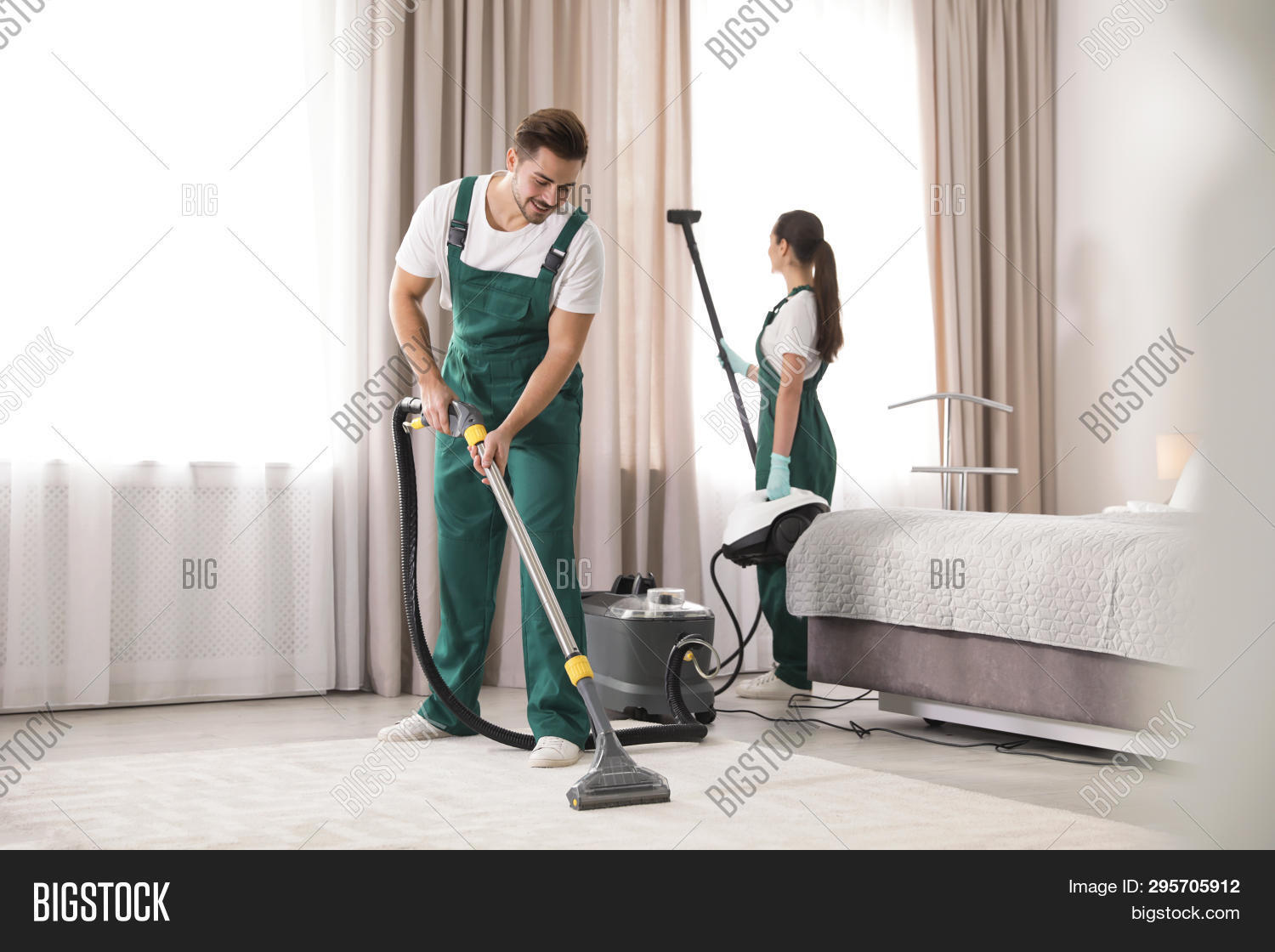 Team Janitors Cleaning Image & Photo (Free Trial) | Bigstock