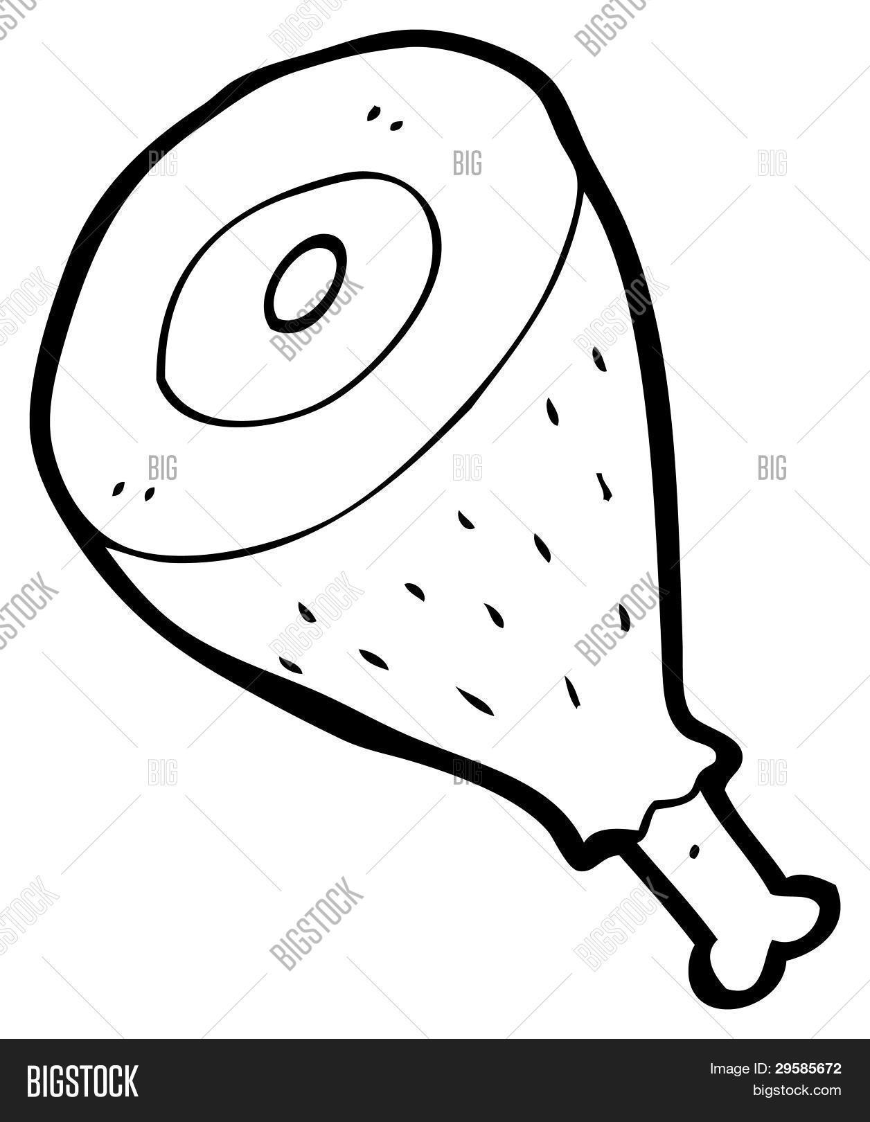 Hock Ham Cartoon ( Image & Photo (Free Trial) | Bigstock