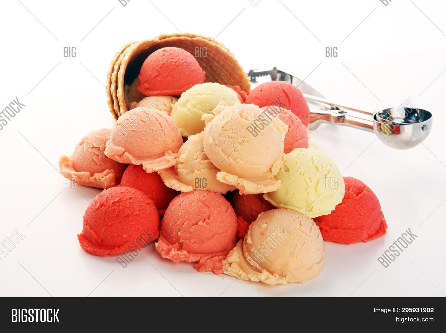 Set Ice Cream Scoops Image & Photo (Free Trial) | Bigstock