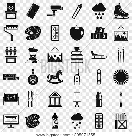 Art Drawing Icons Set Vector & Photo (Free Trial) | Bigstock