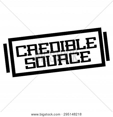 Credible Source Stamp Vector & Photo (Free Trial) | Bigstock