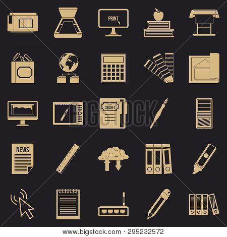 Portfolio Icons Set. Vector & Photo (Free Trial) | Bigstock