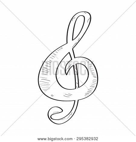 Isolated Treble Clef Vector & Photo (Free Trial) | Bigstock