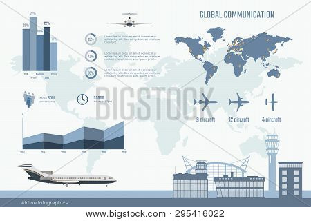 Airline Infographics Vector & Photo (Free Trial) | Bigstock