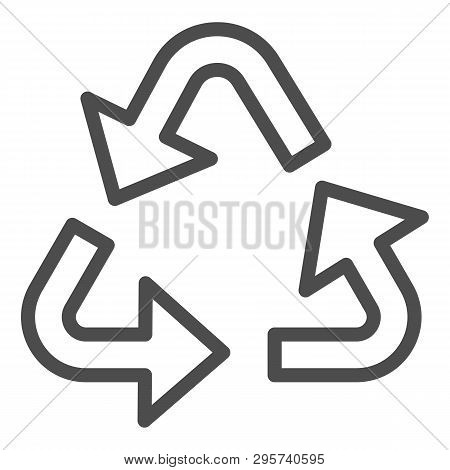 Recycle Line Icon. Vector & Photo (Free Trial) | Bigstock