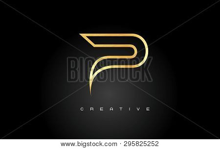 Gold Letter P Logo. P Vector & Photo (Free Trial) | Bigstock