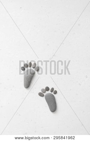 Footprints Made Stones Image & Photo (Free Trial) | Bigstock