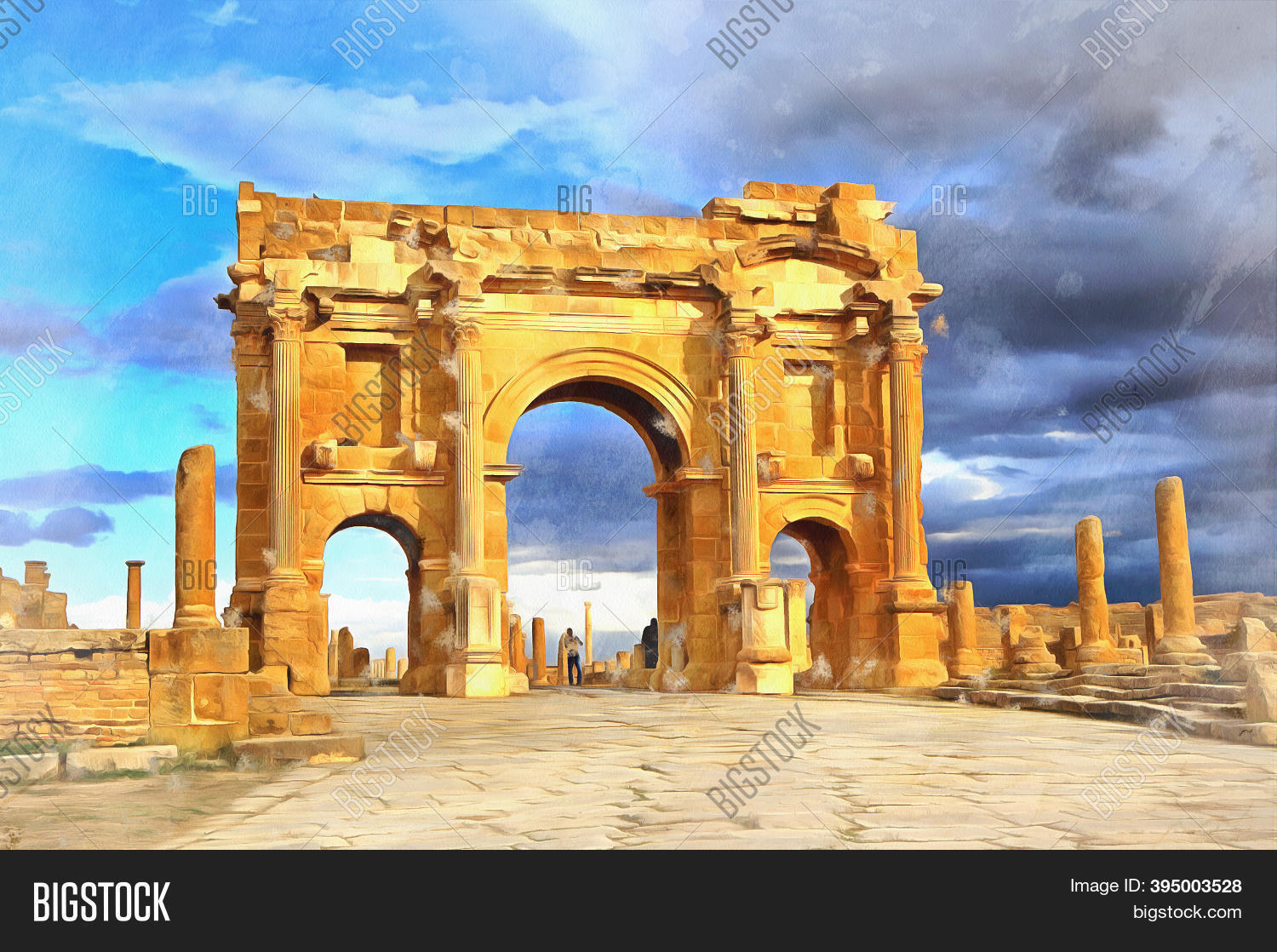 Trajans Arch Colorful Image & Photo (Free Trial) | Bigstock