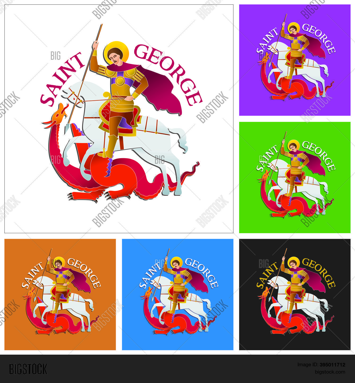 Set Colorful Drawings Vector & Photo (Free Trial) | Bigstock