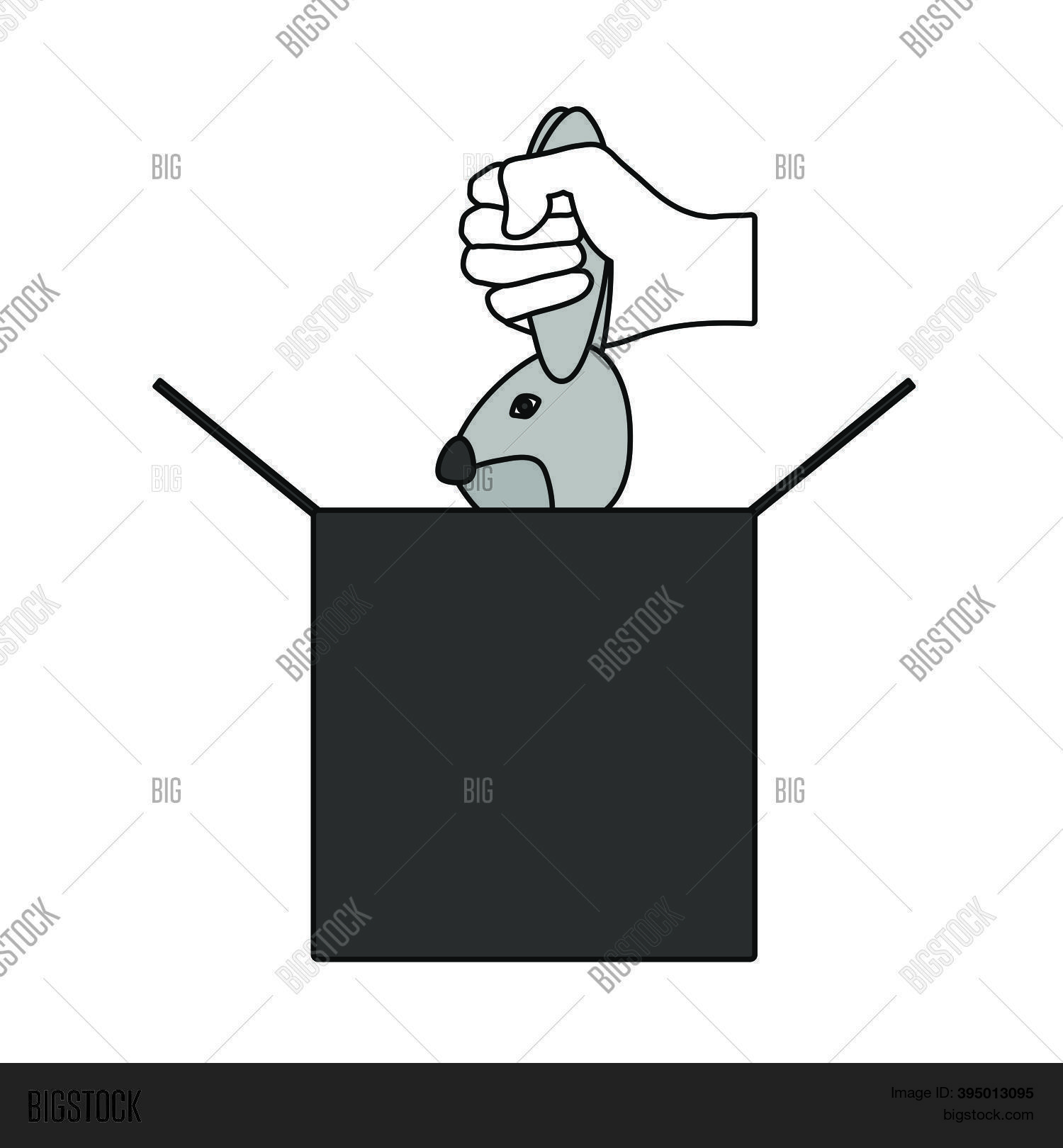 Rabbit Magic Box Icon Vector & Photo (Free Trial) | Bigstock