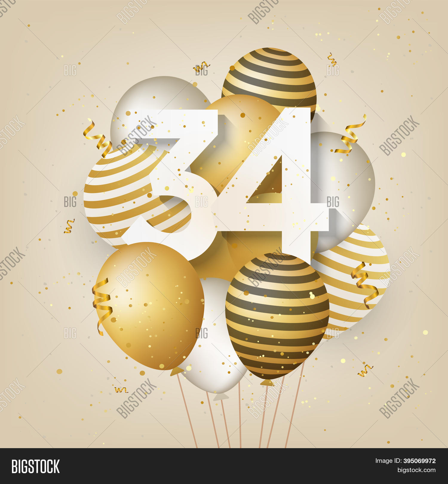 Happy 34th Birthday Image & Photo (Free Trial) | Bigstock