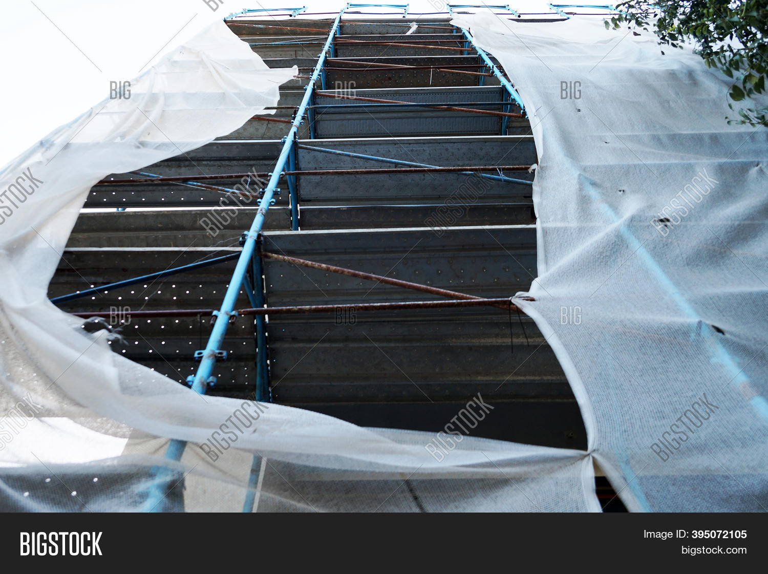 Scaffolding Covered Image & Photo (Free Trial) | Bigstock