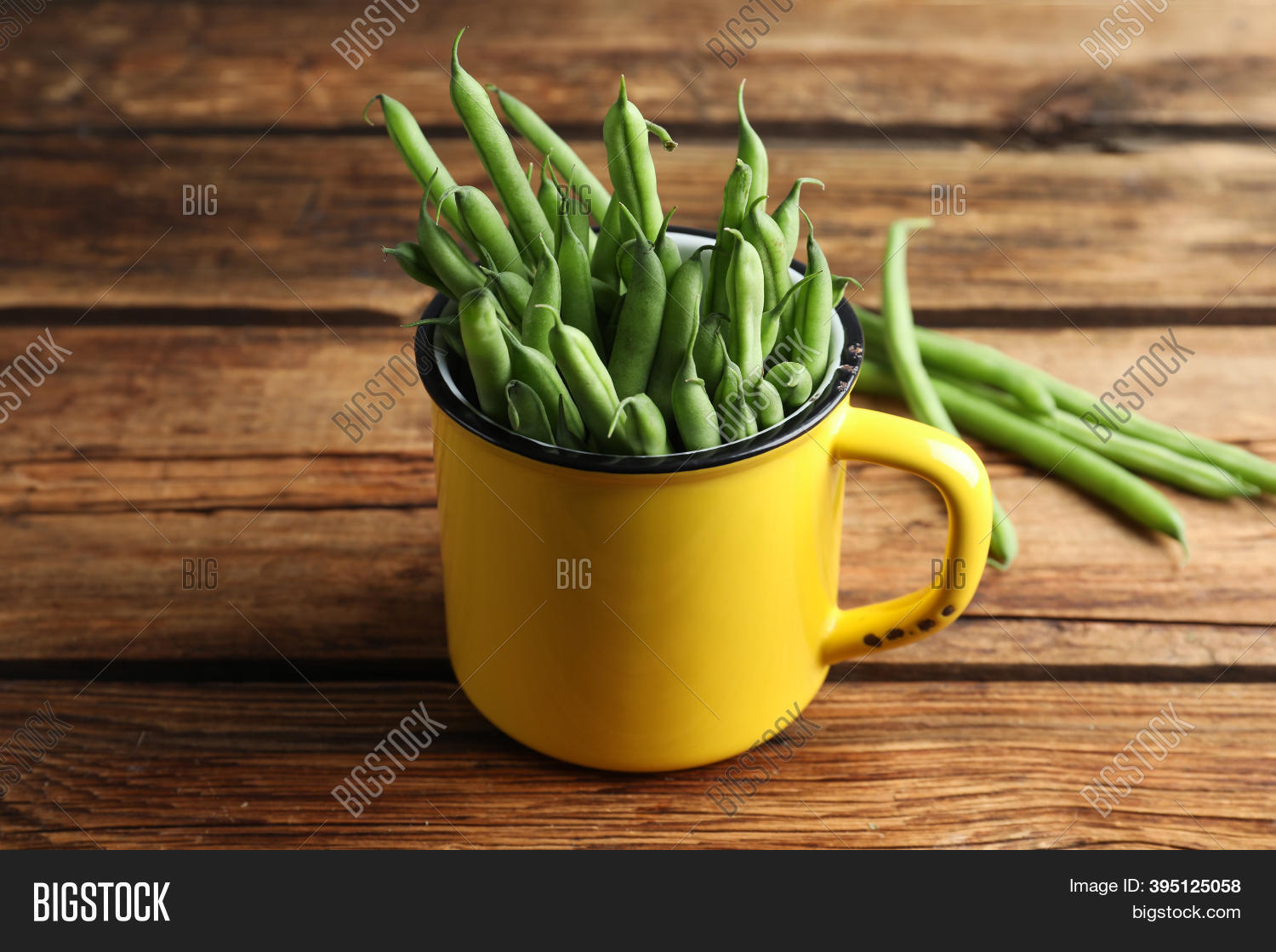 Fresh Green Beans Mug Image & Photo (Free Trial) | Bigstock
