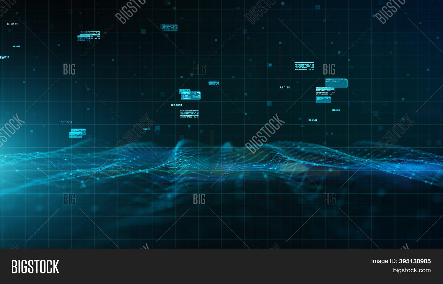 Blue Digital Image & Photo (Free Trial) | Bigstock