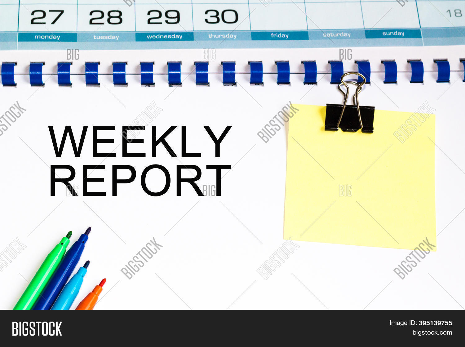 Weekly Report . Image & Photo (Free Trial) | Bigstock