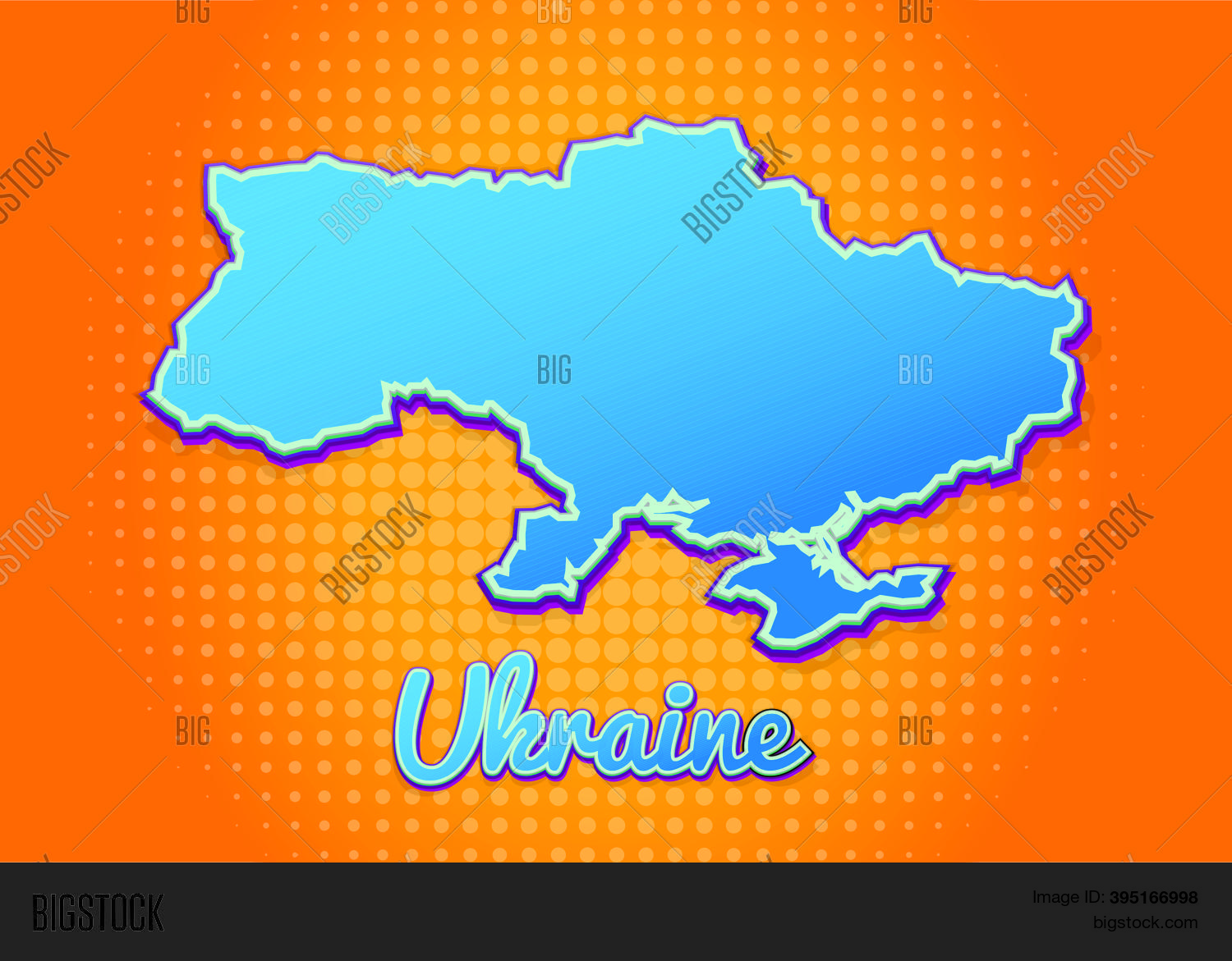 Retro Map Ukraine Vector & Photo (Free Trial) | Bigstock
