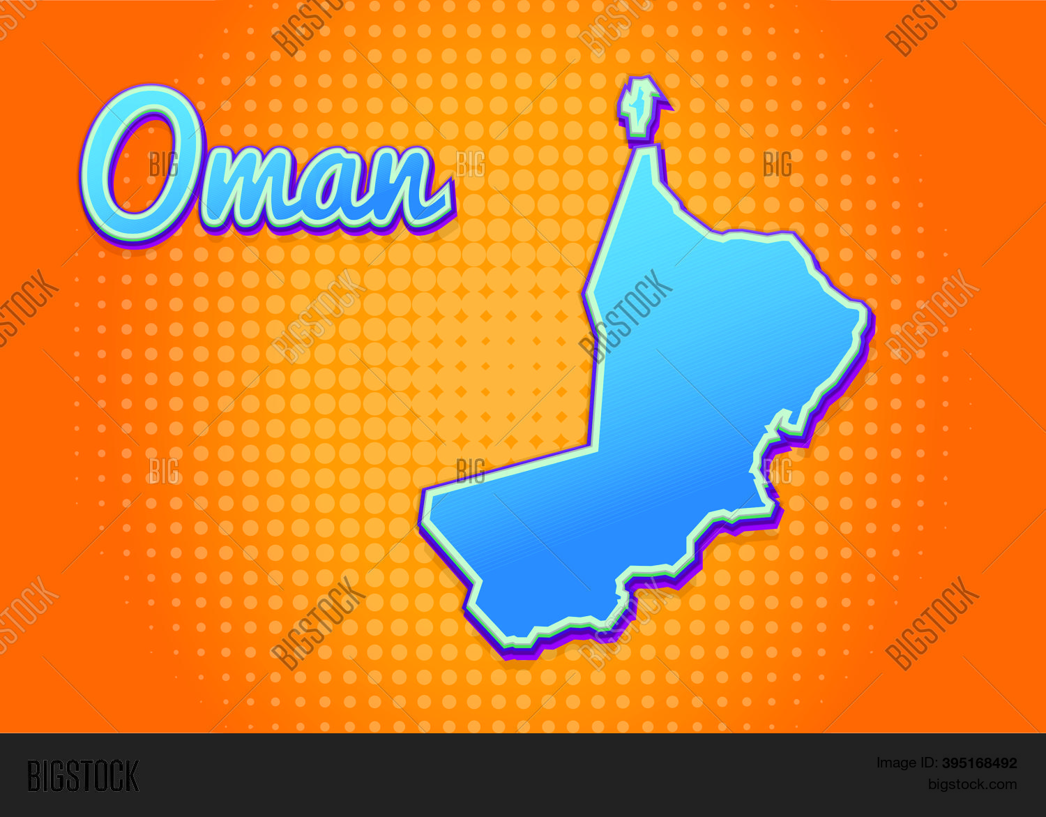 Retro Map Oman Vector & Photo (Free Trial) | Bigstock
