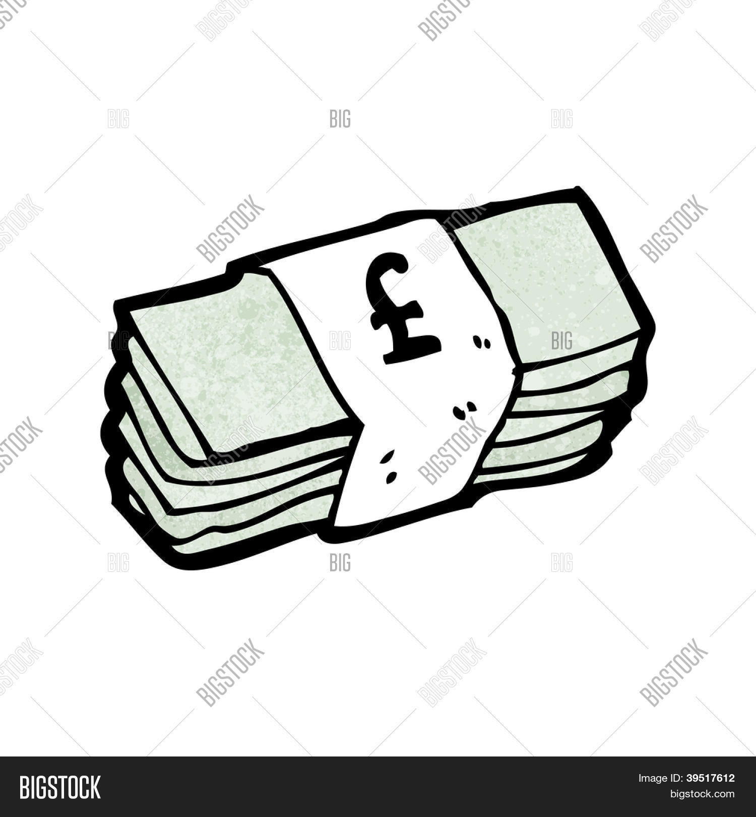 Cartoon Stack Money Vector & Photo (Free Trial) | Bigstock