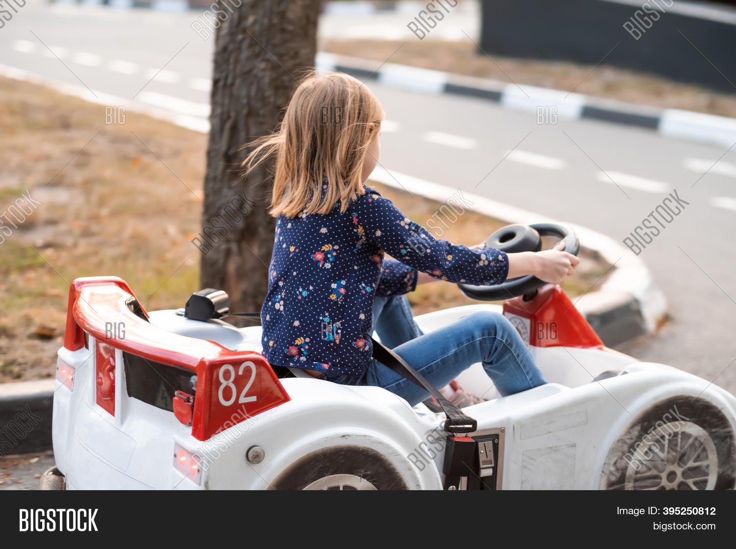 Little Girl Driving Image & Photo (Free Trial) | Bigstock