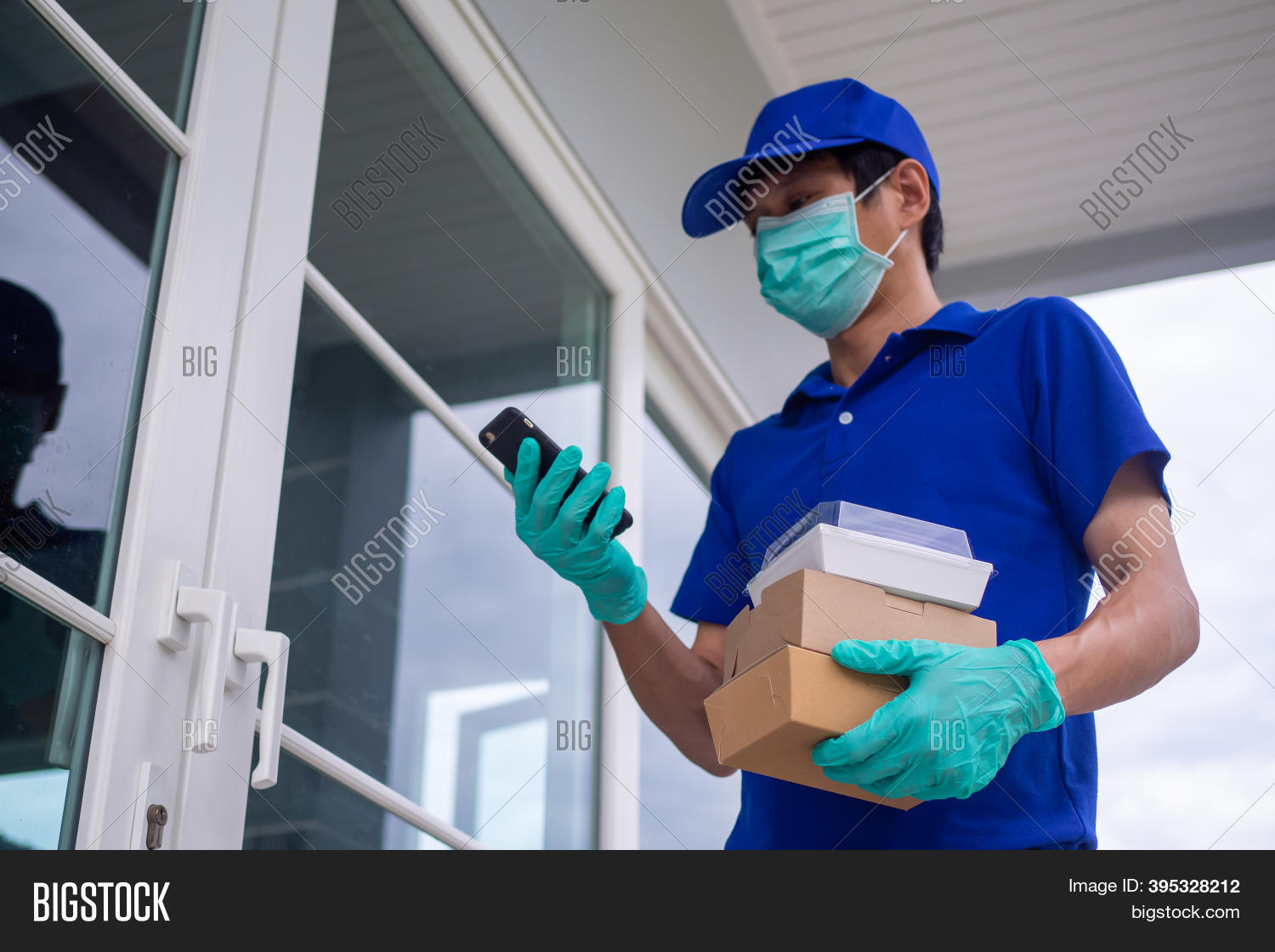 Male Food Delivery Image & Photo (Free Trial) | Bigstock