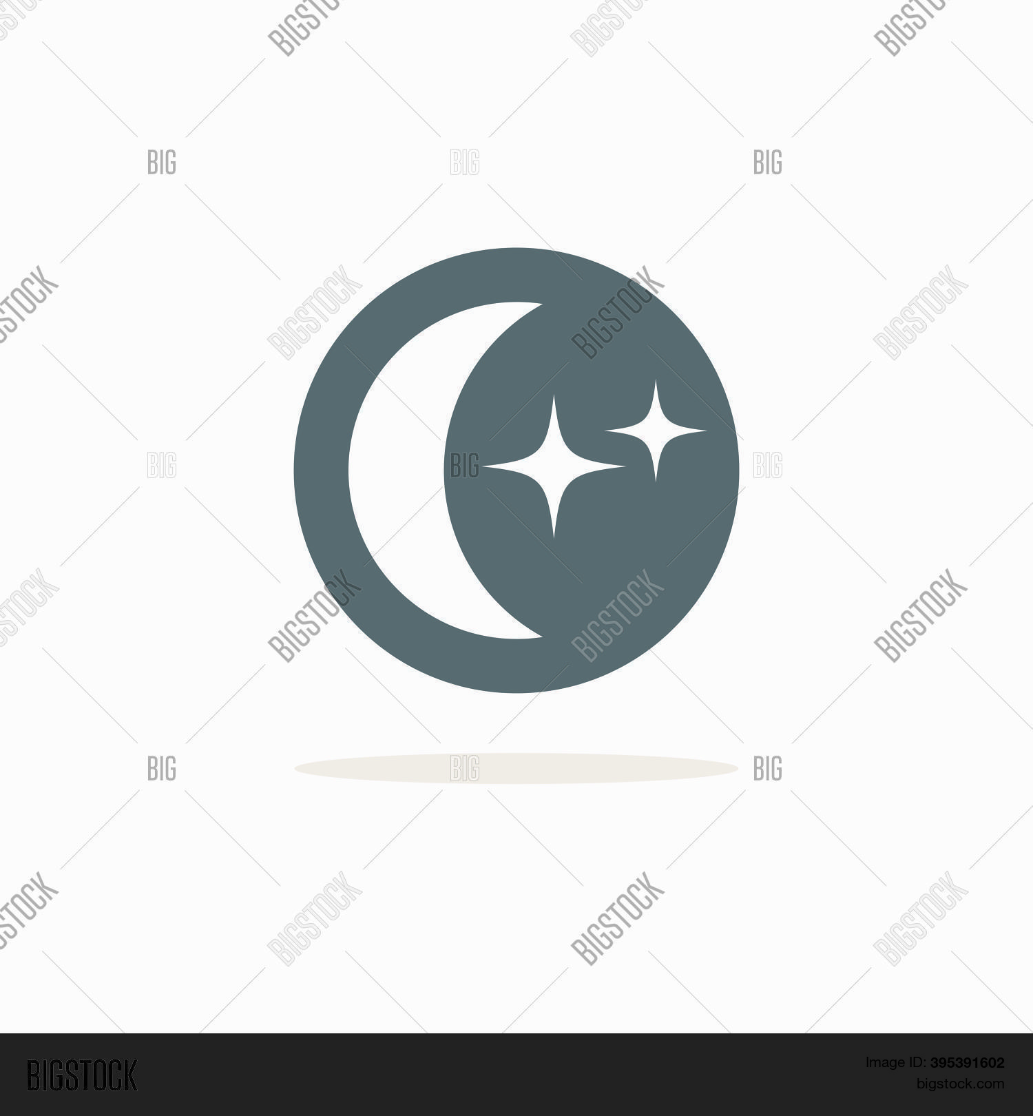 Waning Crescent Moon Vector & Photo (Free Trial) | Bigstock