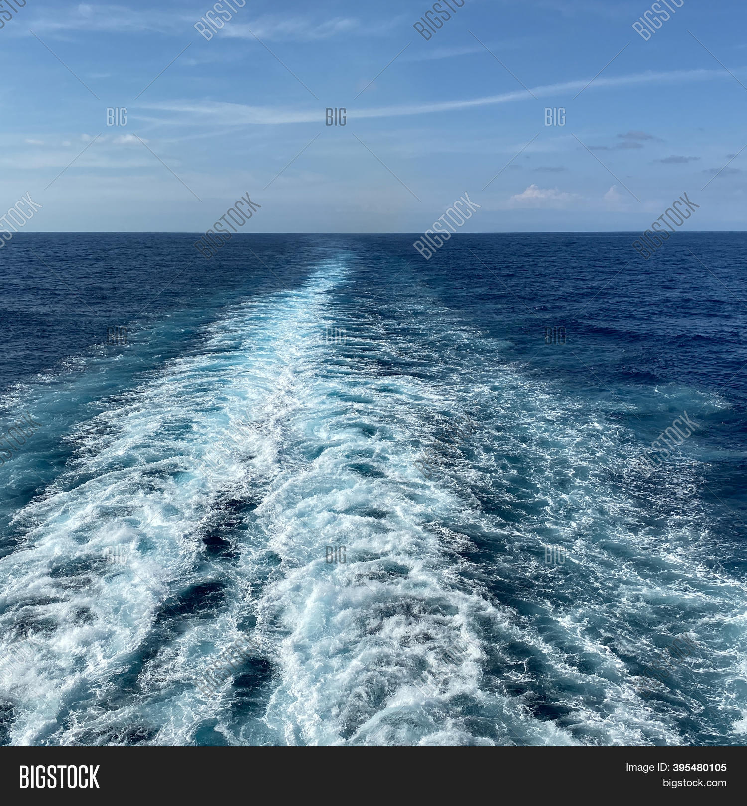 Cruise Ship Wake On Image & Photo (Free Trial) | Bigstock