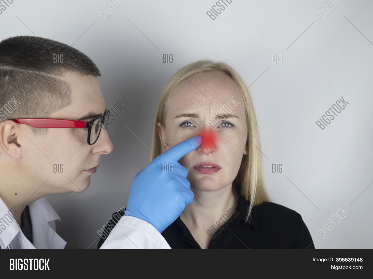 Nasal Bridge Pain, Image & Photo (Free Trial) | Bigstock