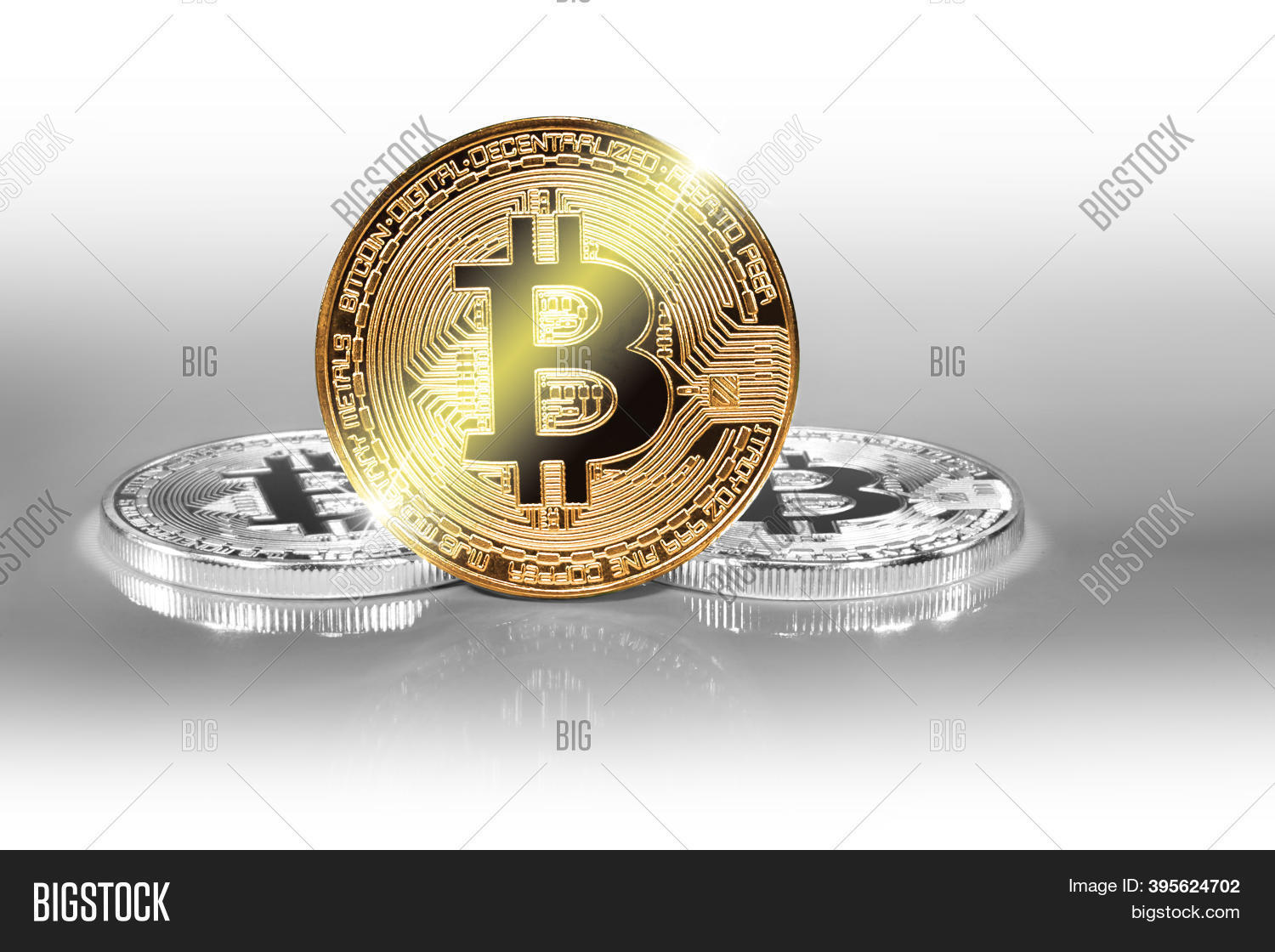 Physical Bitcoins. Image & Photo (Free Trial) | Bigstock