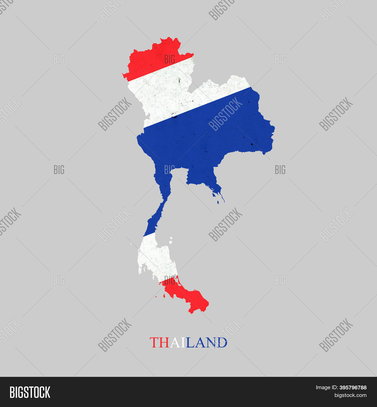 Thailand Flag Form Map Image & Photo (Free Trial) | Bigstock