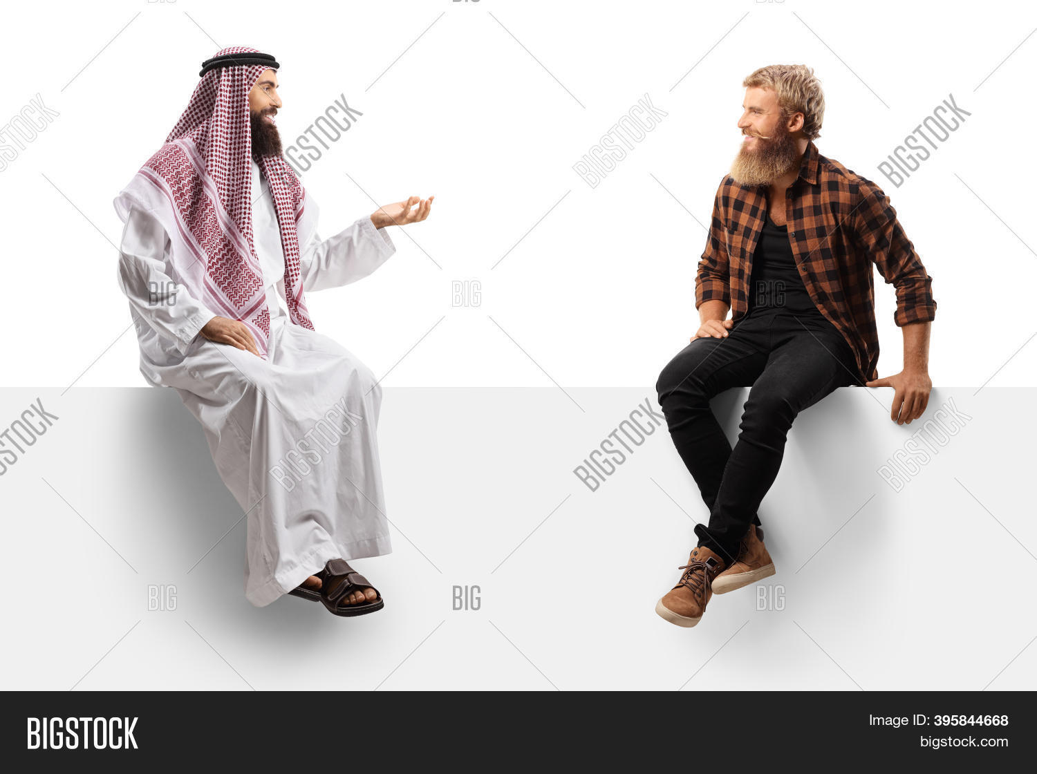 Arab Man Thobe Bearded Image & Photo (Free Trial) | Bigstock