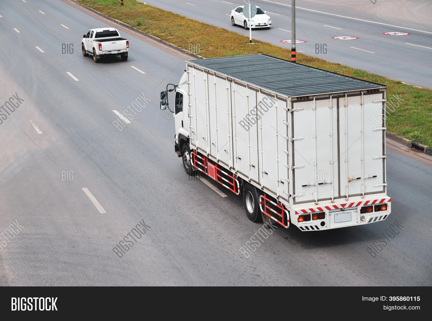 Truck Running On Road Image & Photo (Free Trial) | Bigstock