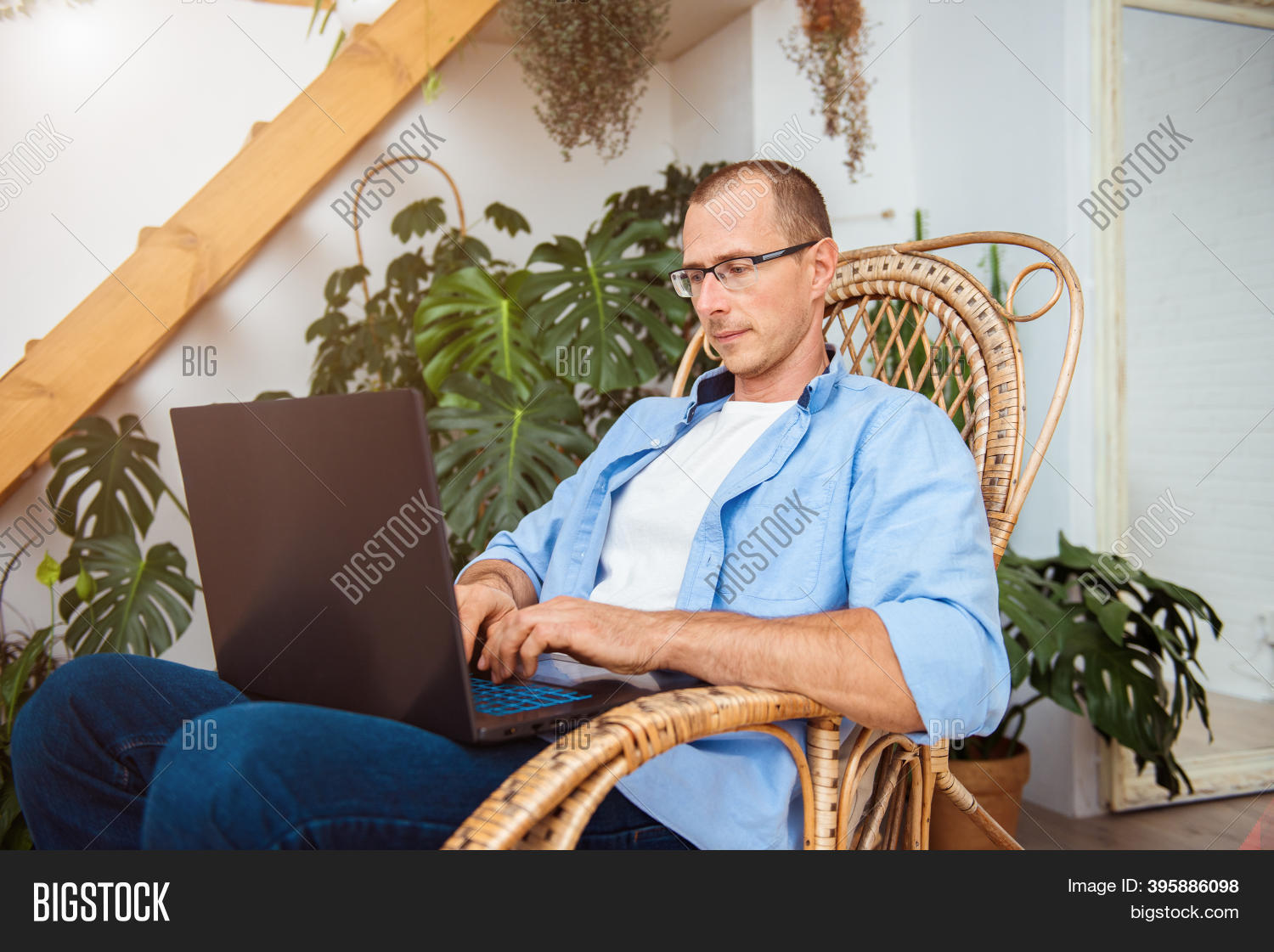 Man Sitting Rocking Image & Photo (Free Trial) | Bigstock