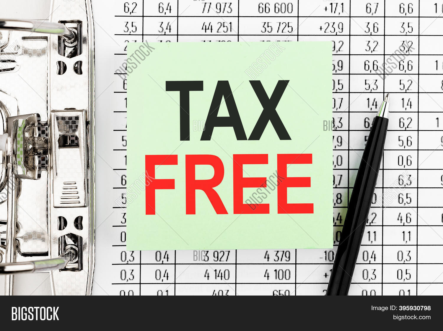 Text Tax Free On Image & Photo (Free Trial) | Bigstock